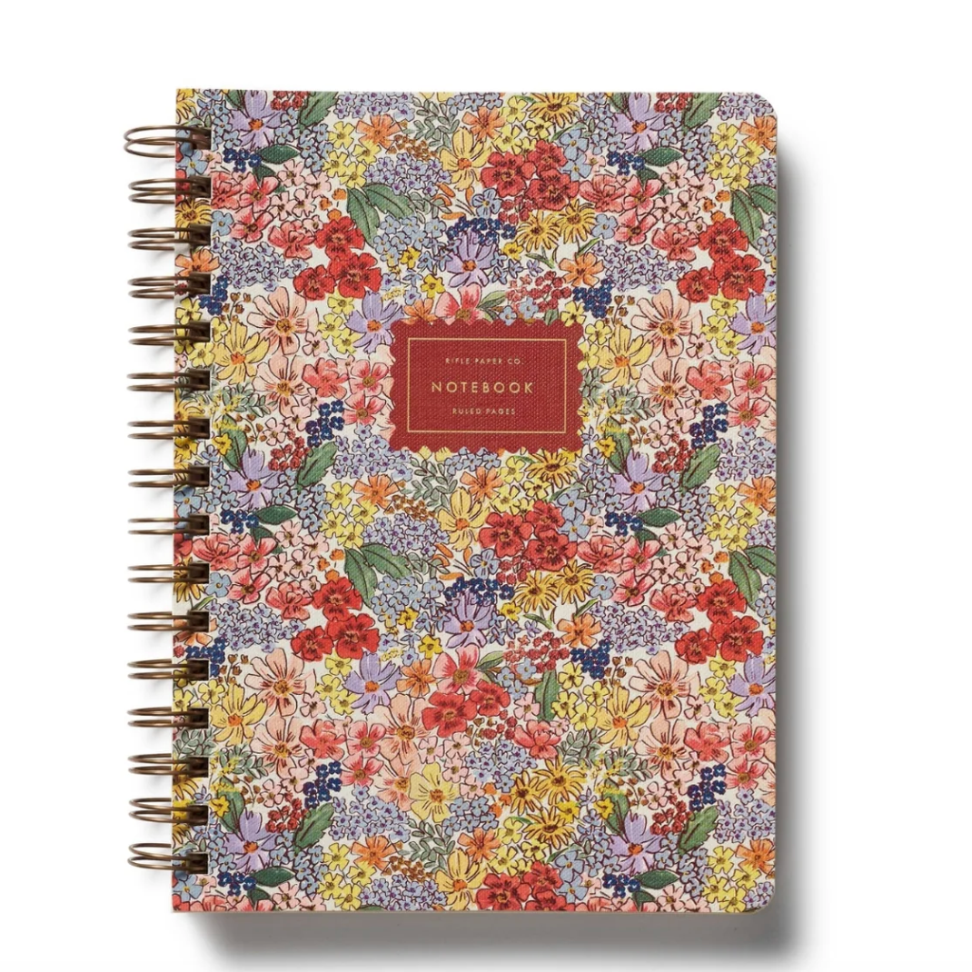 Rifle Paper Co. Mimi Spiral Notebook | Gold Foil | The Consortium