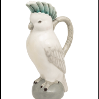 Ceramic White Parrot Jug – The Consortium Winchester and Romsey Hampshire