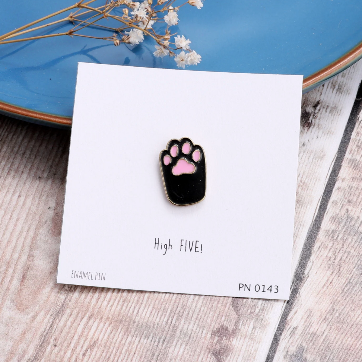 High Five Cat Paw Enamel Pin – The Consortium Winchester and Romsey ...