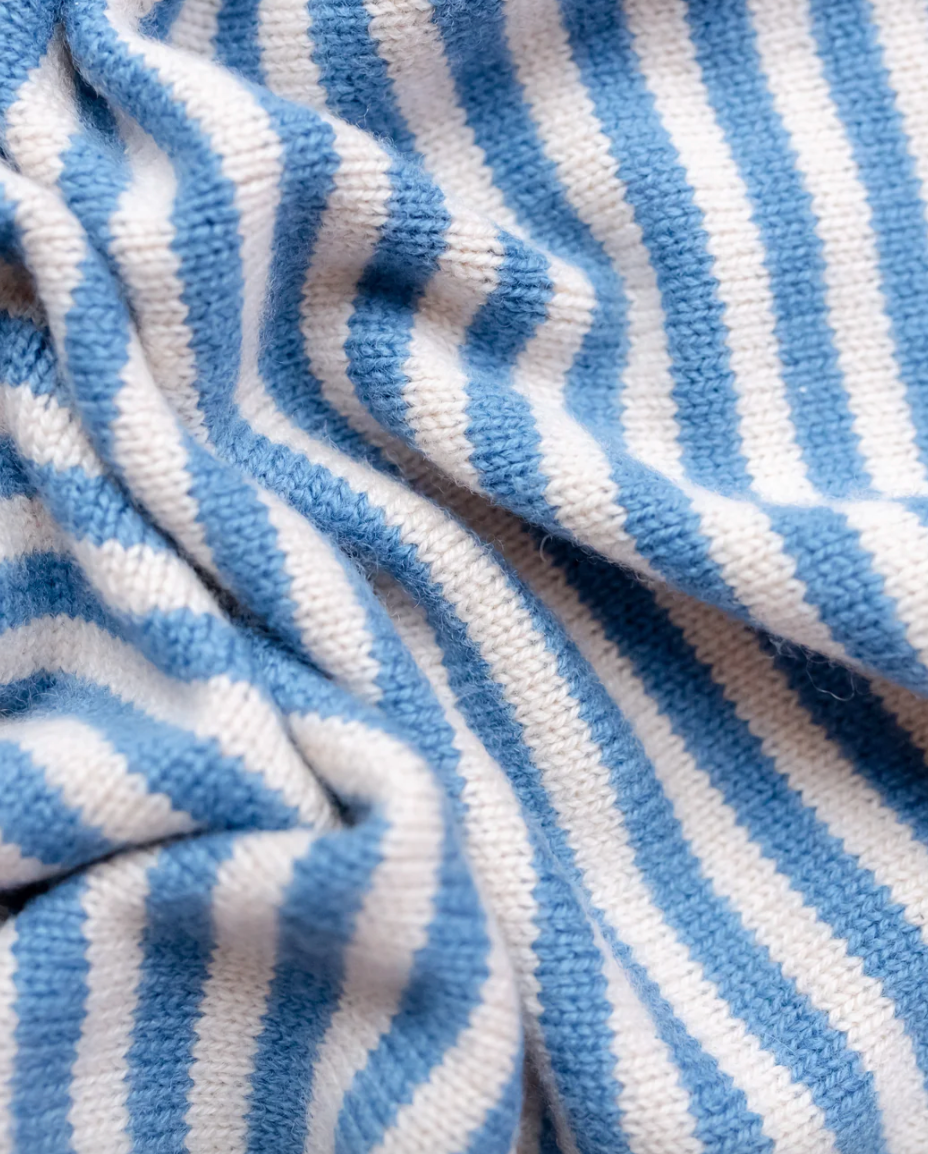 TBCo - Merino Wool Triangle Scarf - Blue Stripe – The Consortium ...