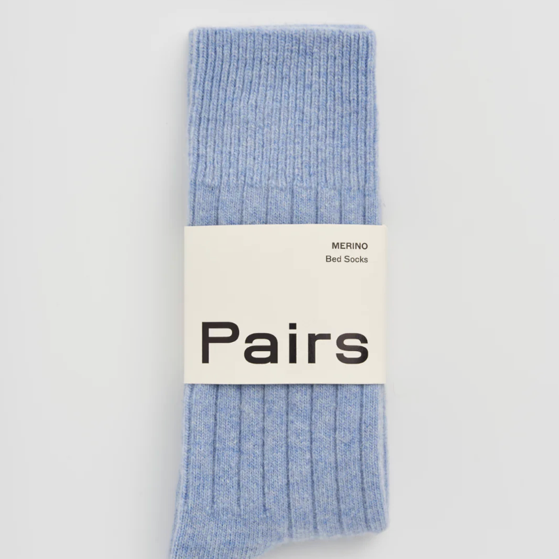 Pairs - Morning Blue Merino Bed Socks - Large – The Consortium