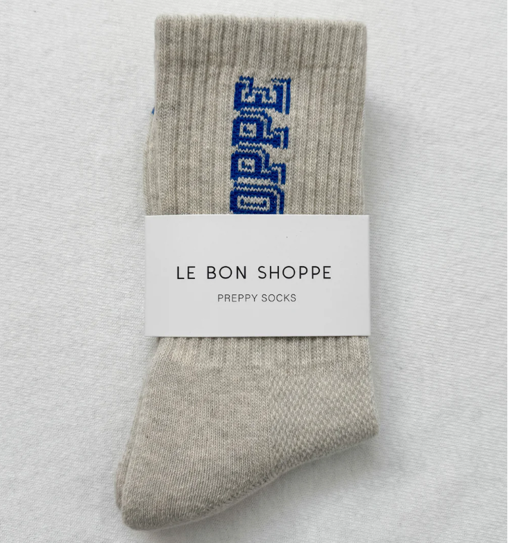 Le Bon Shoppe Preppy Socks - Ice/Blue – The Consortium