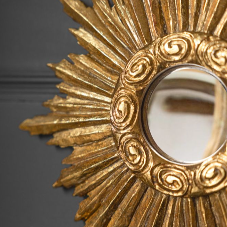 Antique Gold Small Star Convex Mirror – The Consortium Winchester and ...