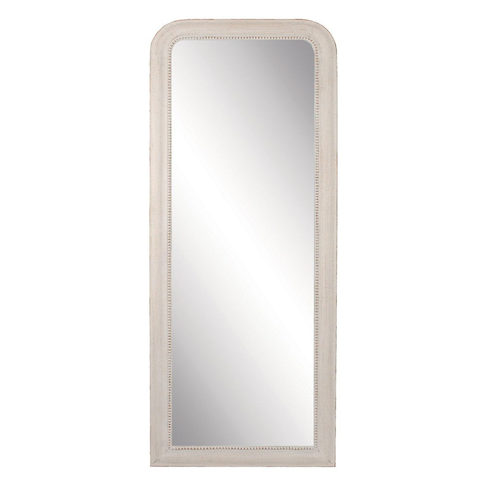 A classic vintage french style beaded long full-length mirror, in ...